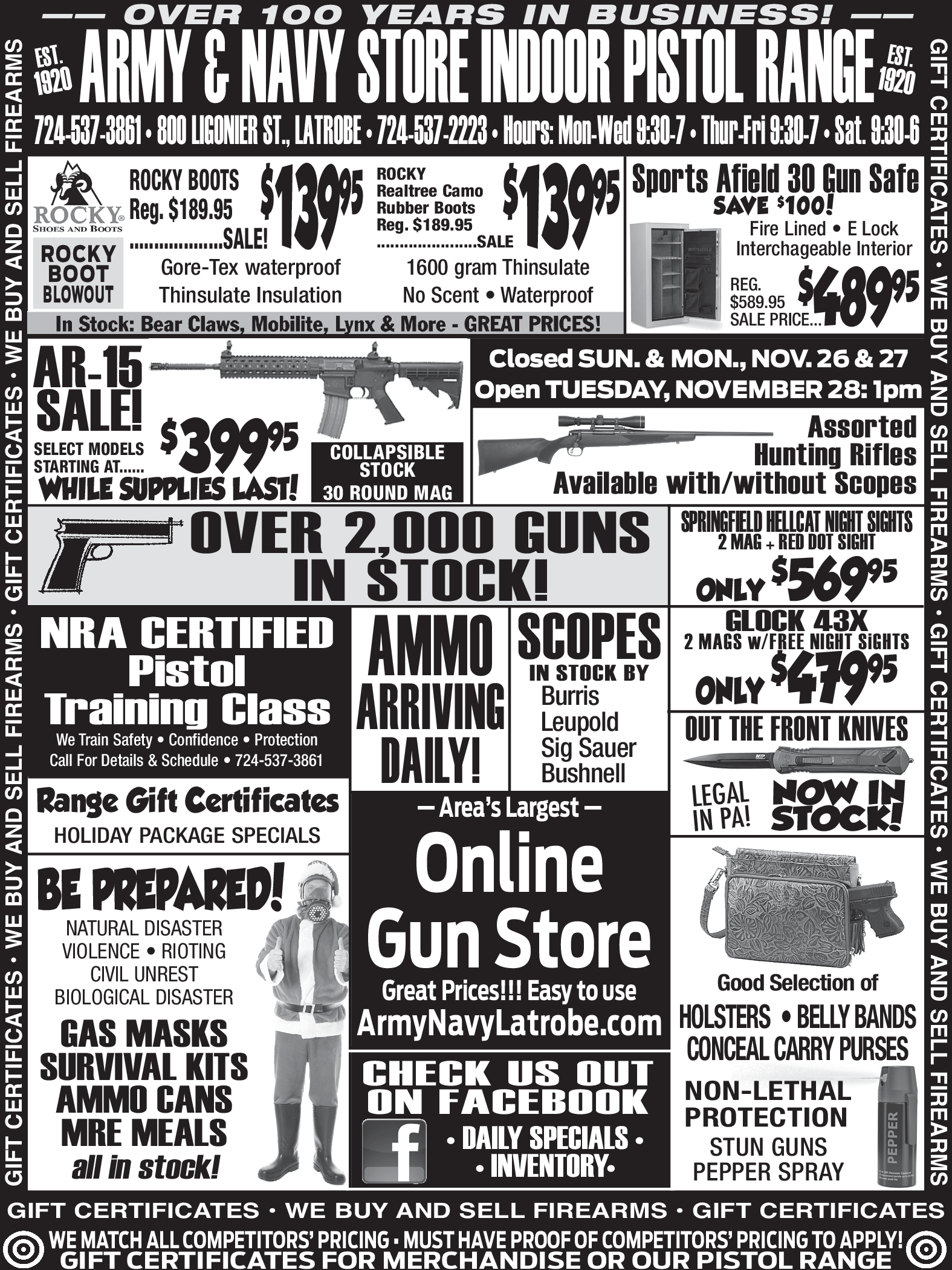 Army Navy & Indoor Pistol Range